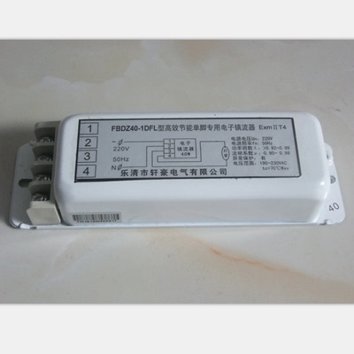 船用FBDZ40-1DFL 1托1白色防爆单脚荧光灯高效节能电子镇流器