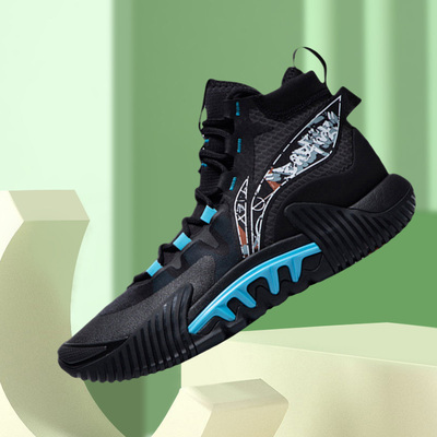 李宁篮球鞋夏季新款反伍2代䨻科技减震回弹专业比赛鞋ABFR001