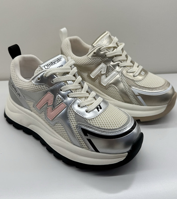 2025新款超火小白鞋厚底软底运动休闲跑步鞋轻便网面透气阿甘鞋25