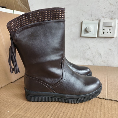 清仓3514库存雪地靴羊毛棉靴冬季平底加厚保暖中筒靴女士马丁靴