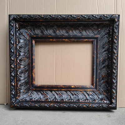 超宽 实木画框 暗金色复古油画框 画展用 宽度15.5厚度9cm