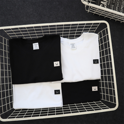 简约百搭笑脸男女纯棉T恤