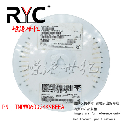 TNPW060324K9BEEA VISHAY 原装 厚膜电阻器1/16watt 10.5Kohms 1%