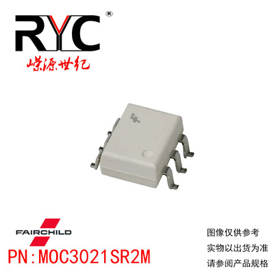 MOC3021SR2M SOP/SMD-6 FAIRCHILD 正品 三极与SCR输出光电耦合器