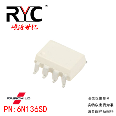 6N136SD SMD/SOP-8 FAIRCHILD 原装正品现货 贴片 高速光耦合器