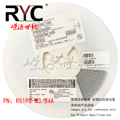 RS1PG-M3/84A DO-220AA-2 VISHAY进口原装 整流器 400volt 1.0amp