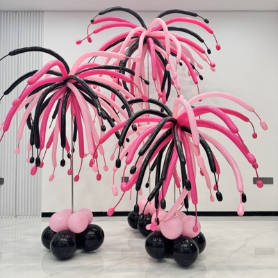 烟花气球立柱长条气球立柱