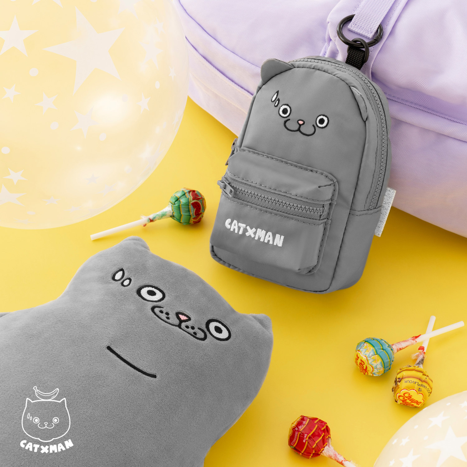 CATXMAN 周柏豪 NANO BACKPACK 猫星侠造型迷你斜挎钥匙零钱包包