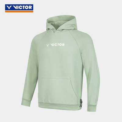 VICTOR/威克多官方棉感亲肤羽毛球针织运动连帽卫衣 T-55023
