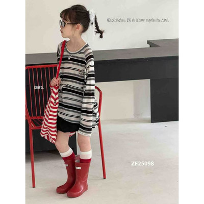 DEXE 25098 条纹长袖T恤