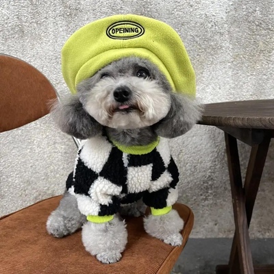 法斗小狗狗衣服秋冬加绒泰迪比熊博美柯基中小型幼犬猫咪宠物衣服