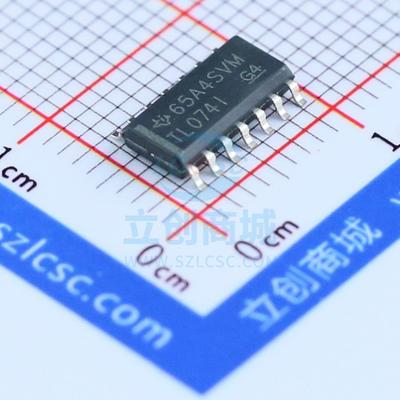 FET输入运放 TL074IDR SOIC-14_150mil TI 全新原装进口