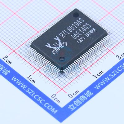 以太网芯片 RTL8019AS-LF TQFP-100_14x20x065P REALTEK(瑞昱)