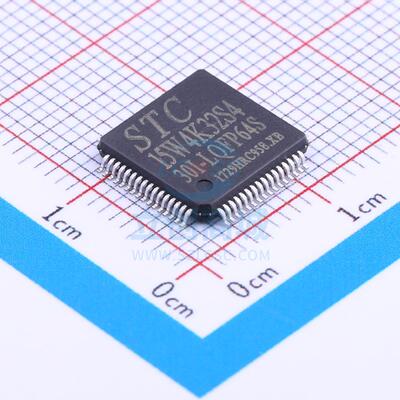 单片机(MCU/MPU/SOC) STC15W4K32S4-30I-LQFP64S LQFP-64_10x10x0