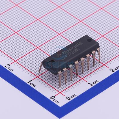 逻辑门 CD4572UBE PDIP-16 TI 全新原装进口