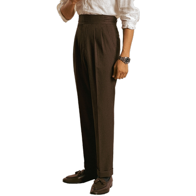 JUESION商务休闲宽松西装长裤