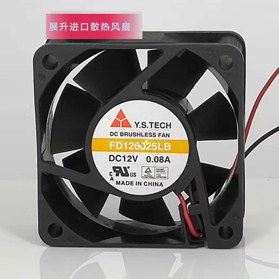 Y.S.TECH 元山 FD126025LB 12V 0.08A 6CM 6025变频器 散热风扇