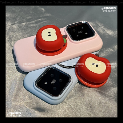 韩系创意立体苹果磁吸支架适用Realme真我NEO7/GT7手机壳GT大师版neo5/6se/V50/Q3S/v30/v11软壳V60s硅胶pro