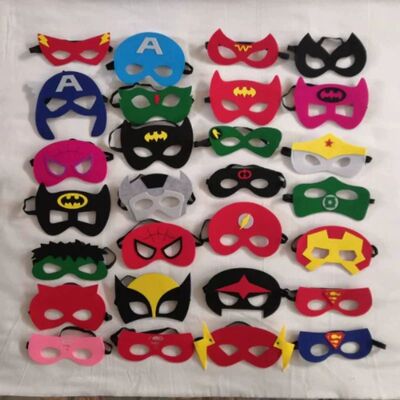 32/28/10 Pcs/Lot Superhero Mask Cosplay Christmas Halloween