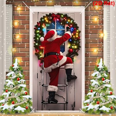 Christmas Photography Backdrop Santa Claus Background Cloth