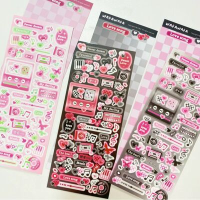 SCRAPBOOK Music Decorative STICKER DIY Phone Luggage Motorcy