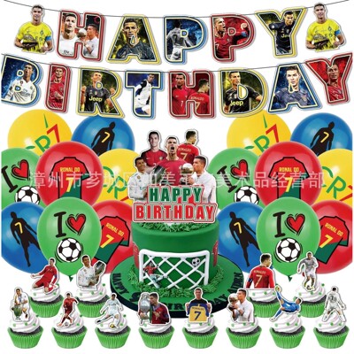 Football Ronaldo Birthday Party Decorations Baby Shower Part