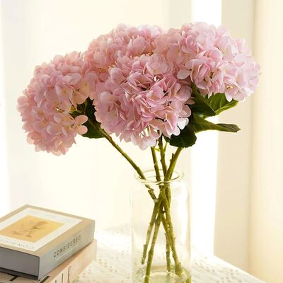 1 bouquet Artificial Silk Peony Hydrangea Flower Home Weddin