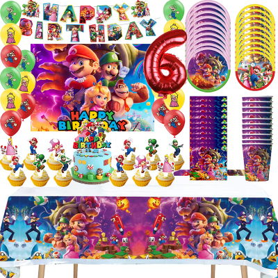 The Super Mario Bros Birthday Party Decoration Mario