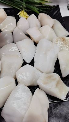 戈壁滩白玉籽料稀有品种!细腻油润玉化透彻细如泥，白如脂，可雕