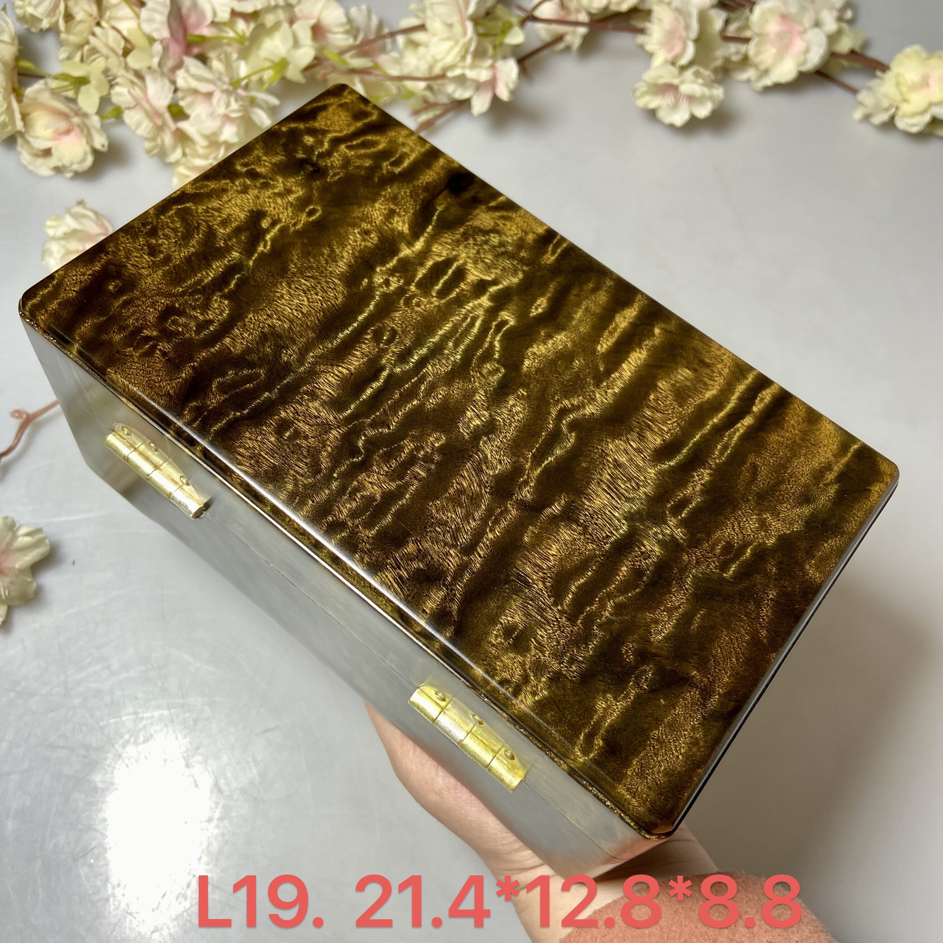 正宗金丝楠木乌木首饰盒实木珠宝盒龙胆纹六面满纹精品收藏宝贝盒
