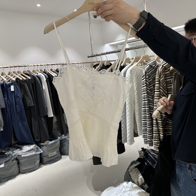 CONNAUGHT/DAILYJUD㊣韩国东大门直邮女士新品休闲吊带背心蕾