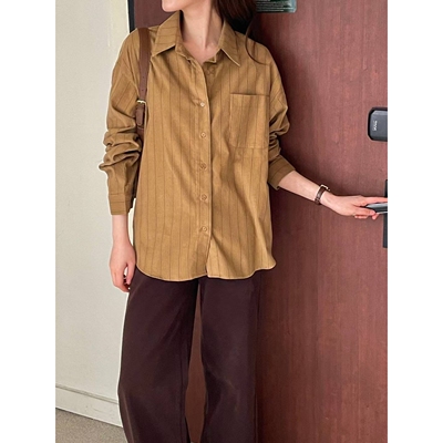 L.REWIND东大门㊣实拍女士新款时尚休闲推荐25秋冬真品衬衫