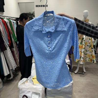 SENSIBLE韩国直邮㊣女士新品热卖休闲时尚人气衬衫不含腰带