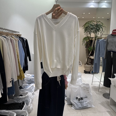 GRACIA㊣东大门实拍女装新品热卖26春夏休闲人气推荐针织衫V领