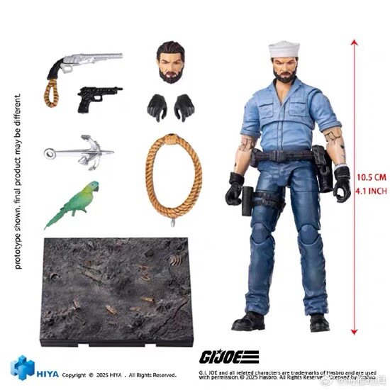 海雅 HIYA 1/18 特种部队 G.I.Joe 水手 可动手办人偶 模型玩具