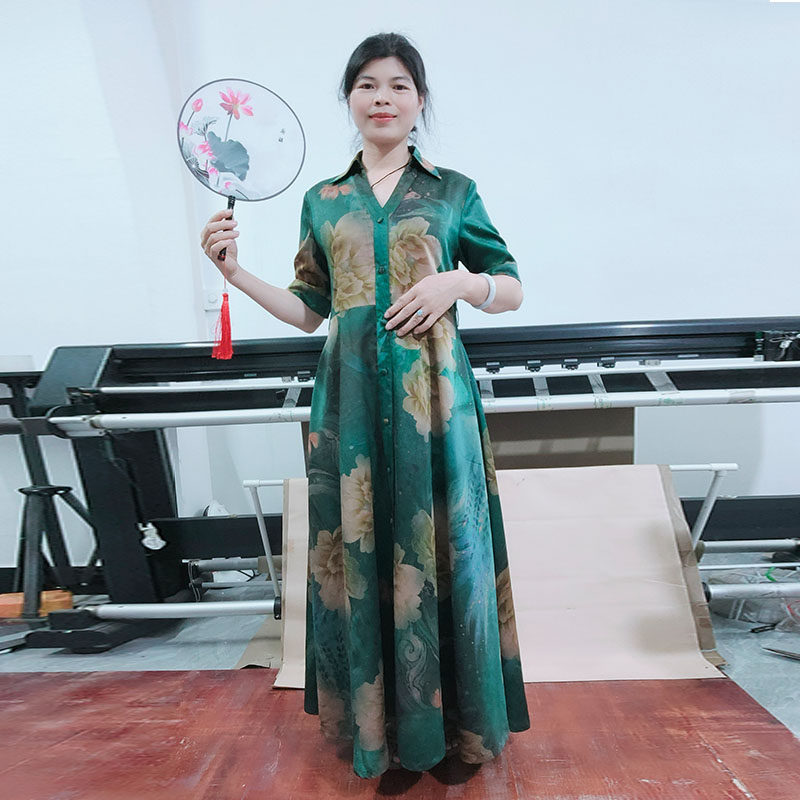 服装裁剪女V型衬衣领连衣裙纸样A字裙样板打版高端定制接来料加工