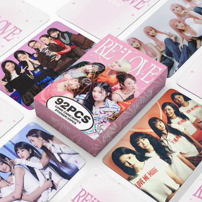 92张明星小卡APINK新专RELOVE周边贺卡迷你贴纸LOMO照片礼物校园