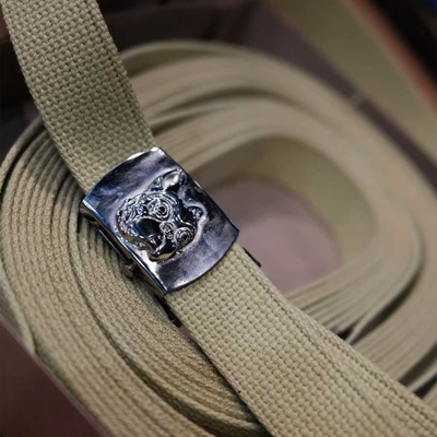 HDK(海觉）限定remake古董铁头 焊金改造狗头腰带 30MM宽度