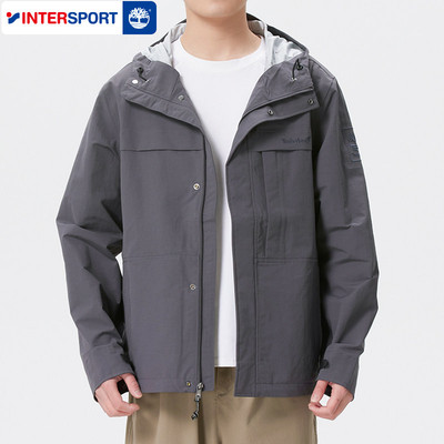 Timberland添柏岚冲锋外套春男款户外休闲防水防风连帽夹克A445F