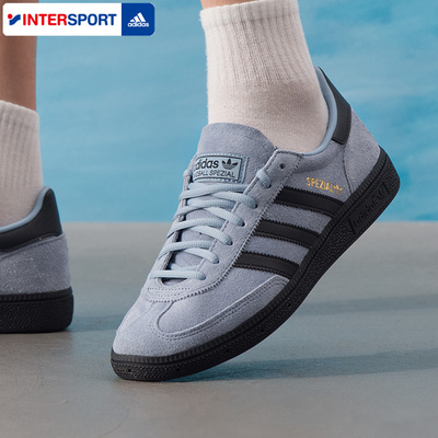 阿迪达斯三叶草男女鞋2026秋新款翻毛皮运动休闲板鞋德训鞋JR3668