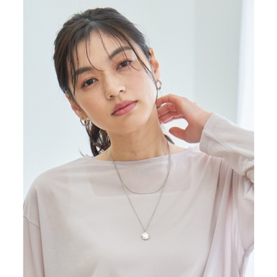 any FAM时尚精美感设计小众双连金属图案项链女ONWARD