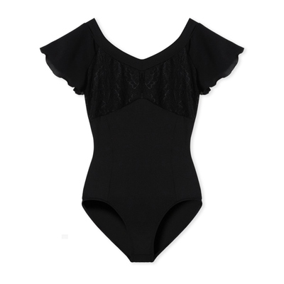 Chacott专门舞蹈芭蕾体服练功服喇叭袖连体衣女ONWARD