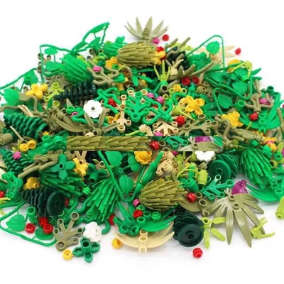 小颗粒园林植物花草树叶树枝