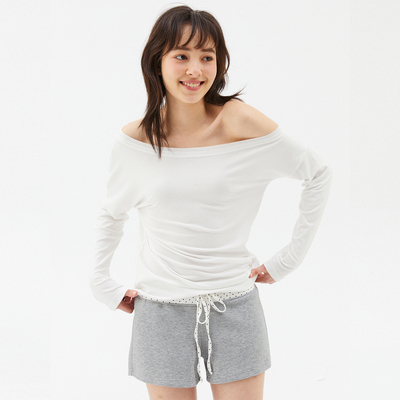 春夏气质简约休闲天丝长袖T恤女