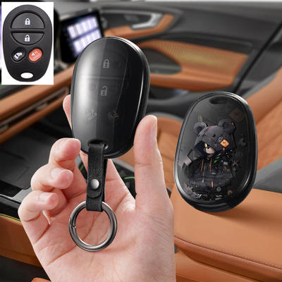 适用丰田老款进口塞纳坦途Tacoma红杉Sienna汽车钥匙套包壳扣女男