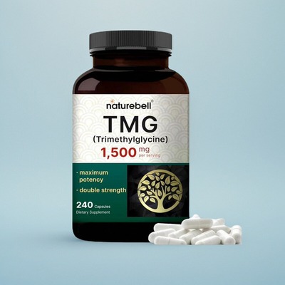 美国NatureBell TMG Supplements1500mg240粒成人TMG胶囊肝酶消化