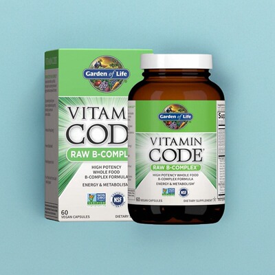 美国代成人综合维生素B族 Raw B Complex Vitamin Code 60粒保健