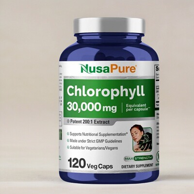 美国成人植物提取保健品NusaPure Chlorophyll 30000mg 120粒