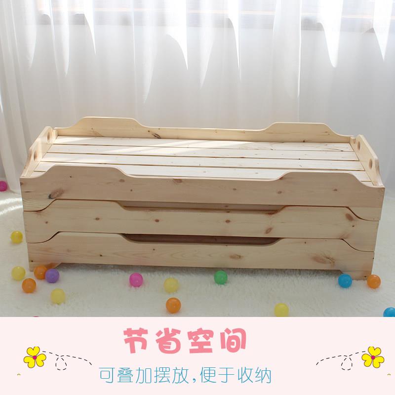 幼儿园床午睡床儿童午休床小床实木叠折叠床折叠床松木小学生午托