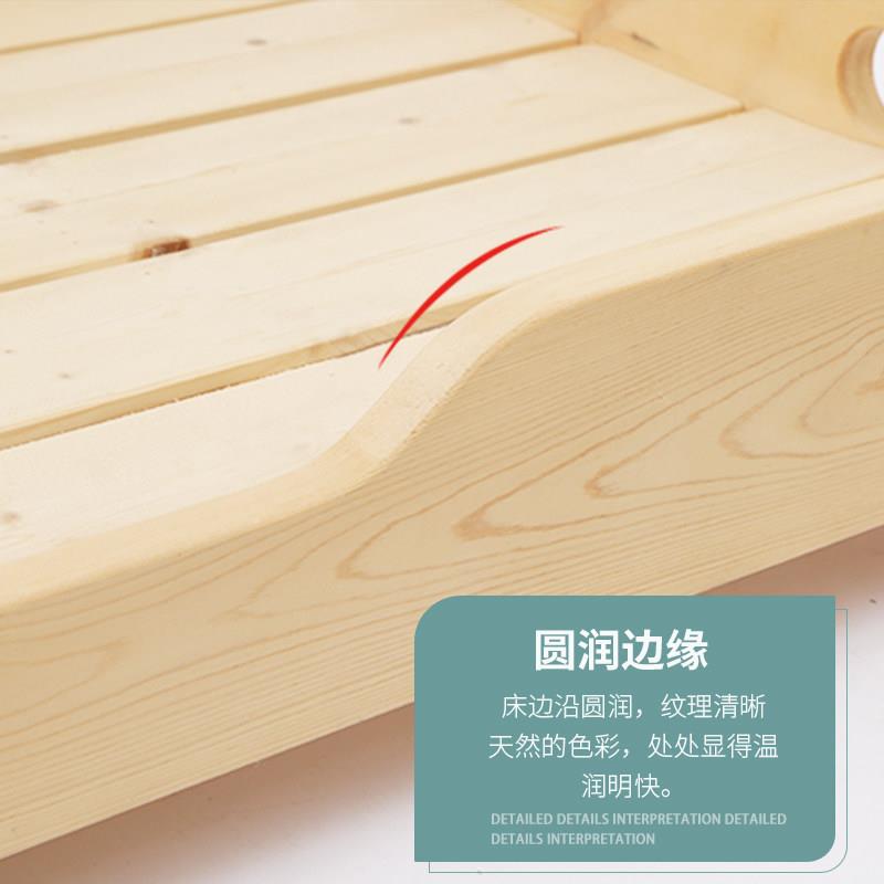 幼儿园床午睡床儿童小床实木叠折叠床托托管班午休床木床小学生